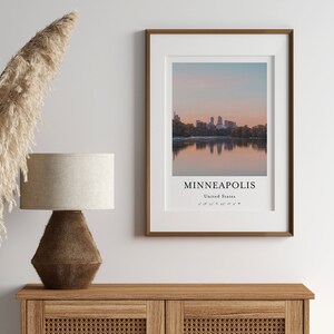 Minneapolis Skyline Print: Minnesota Travel Poster (digital Download ...