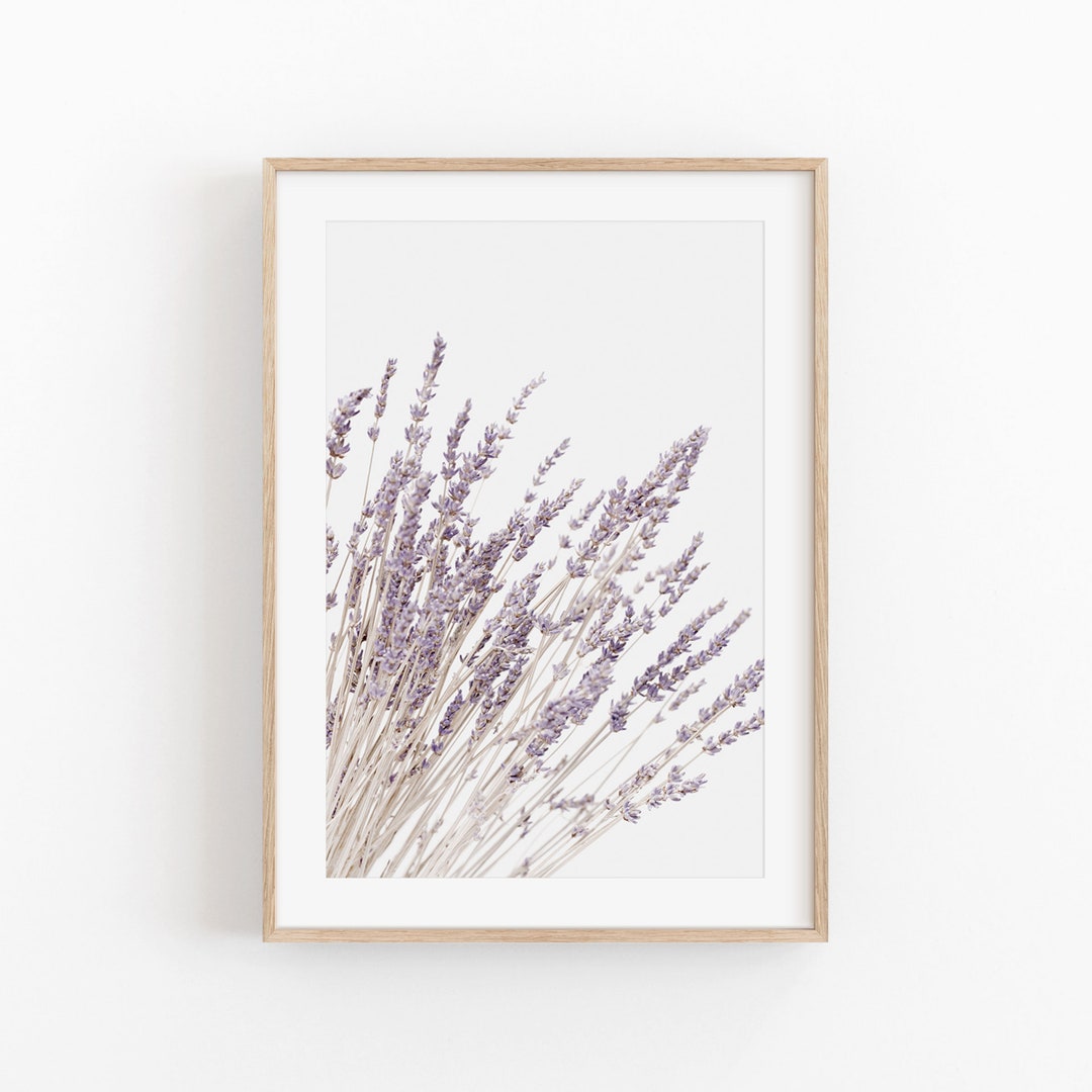 Lavender Flowers Print, Instant Art, INSTANT DOWNLOAD, Modern ...