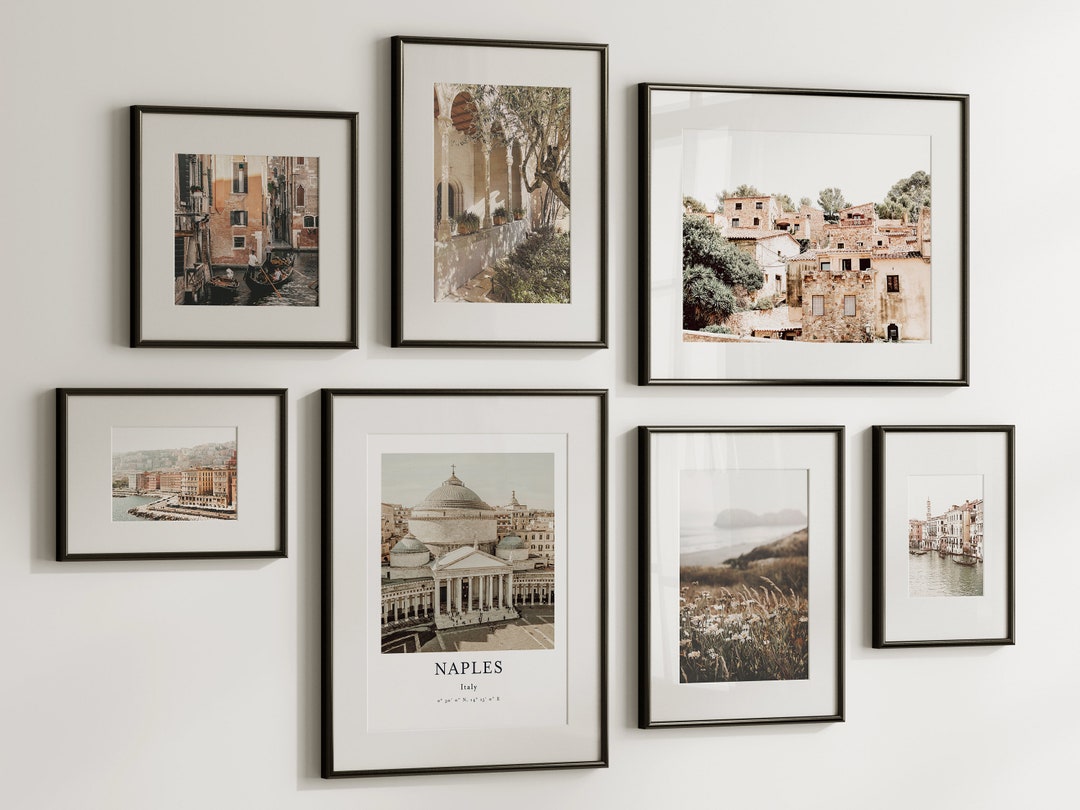 Italy City Set of 7, Italy Gallery Wall Print, Italy City Print, Wall ...