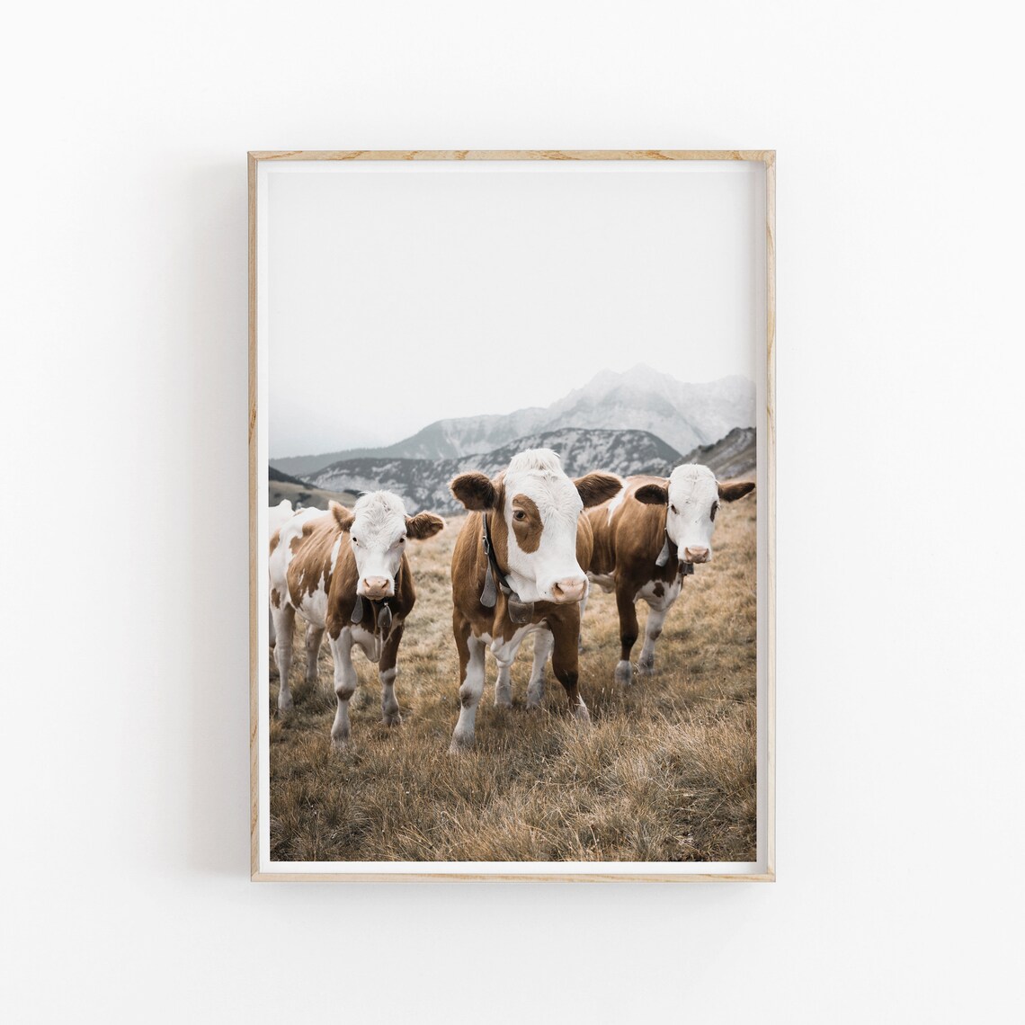 Cow Art Print Instant Art Cow Wall Art Print Modern | Etsy