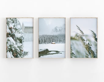 Winter Wonderland, Printable Set of 3, Christmas Gallery Wall Art ...
