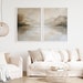 Mountain Painting Art Print Set: Beige Abstract Landscape (digital ...