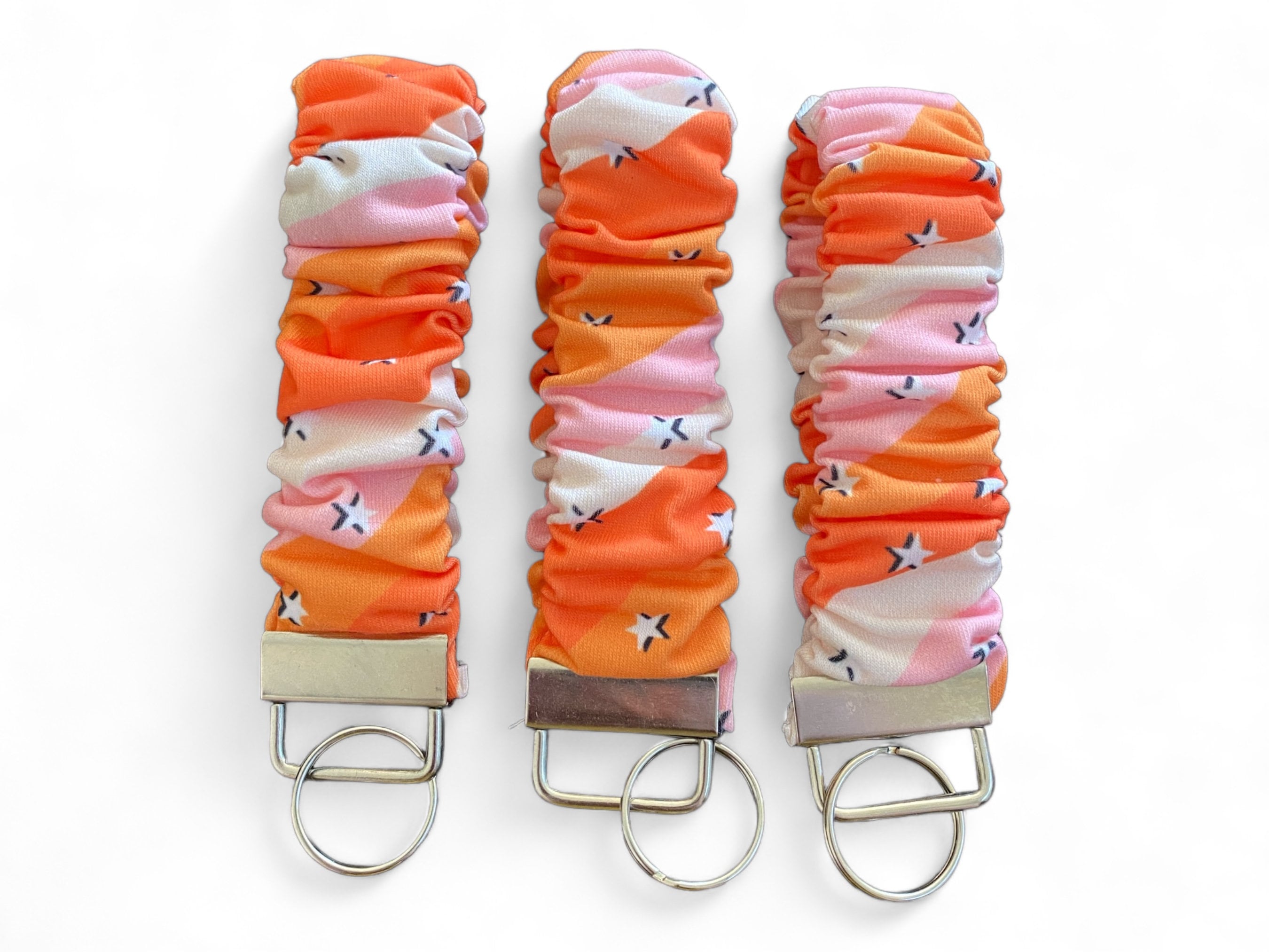 One Scrunchie Keychain, Scrunchie Wristlet, Scrunchie Keyfob, Stars ...