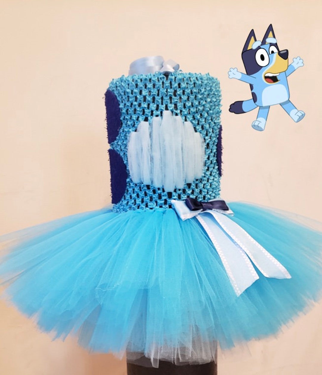 Bluey Inspired Tutu Dress With Headband - Etsy