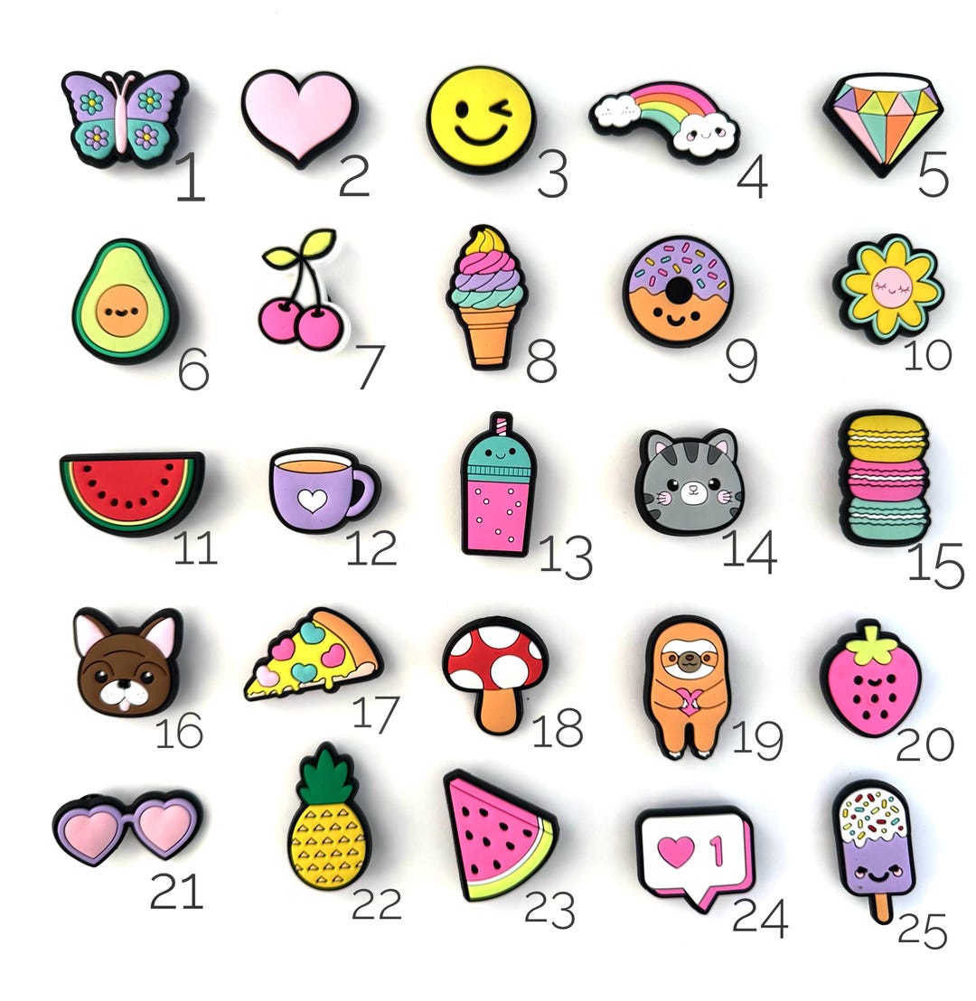 Shoe Charms Jibbitz for Crocs - Large Size - Etsy Australia