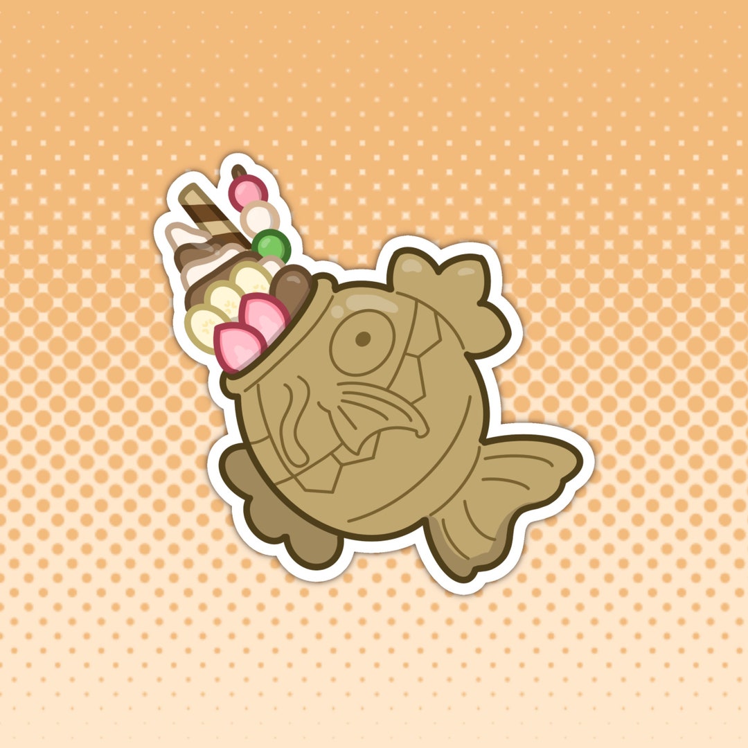 Pokemon Cafe Magikarp Taiyaki Sticker - Etsy