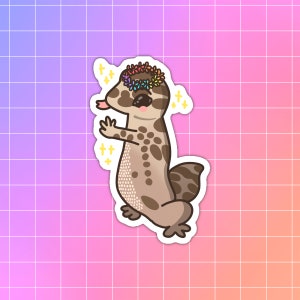 Internet Animals Sassy Lizard Sticker Cute Animal Sticker Kawaii Laptop ...