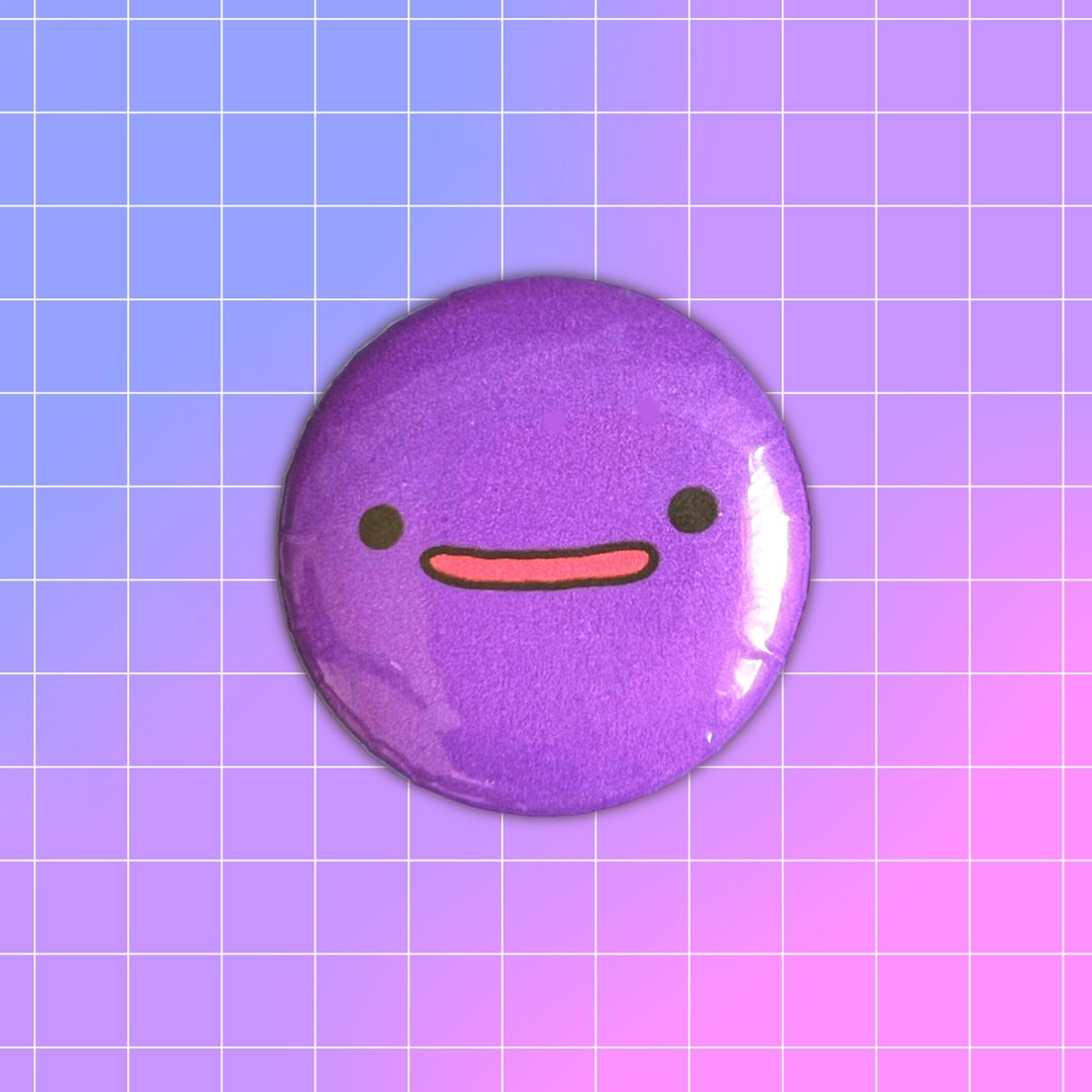 Ditto Face Pin Kawaii Ditto Pin Cute Pokemon Pin Anime Video Game Pin ...
