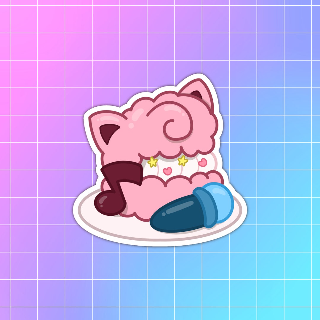 Pokemon Cafe Jiggly Cream Puff Sticker - Etsy