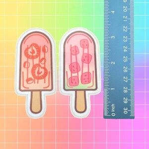 Fruity Popsicle Collection Sticker Set Cute Fruity Popsicle Sticker ...