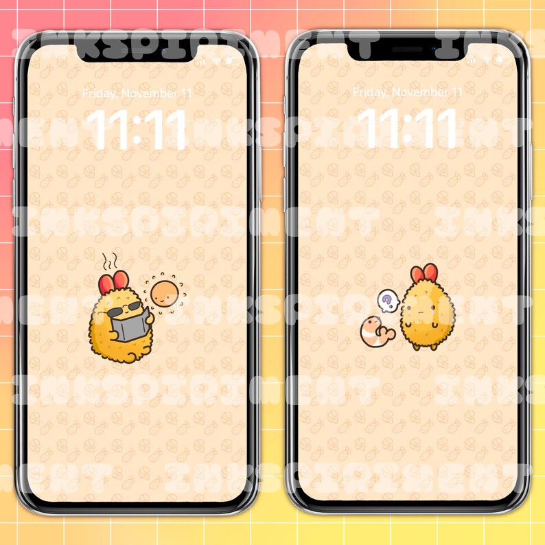Shrimp Tempura Buddies Phone Wallpapers, Set of 8 (digital Download) - Etsy