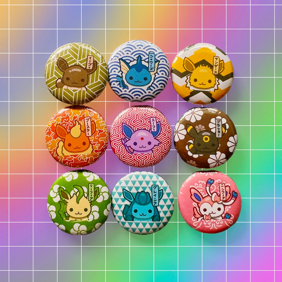 Omamori Eeveelutions Pin Set Omamori Eeveelutions Pin Collection ...