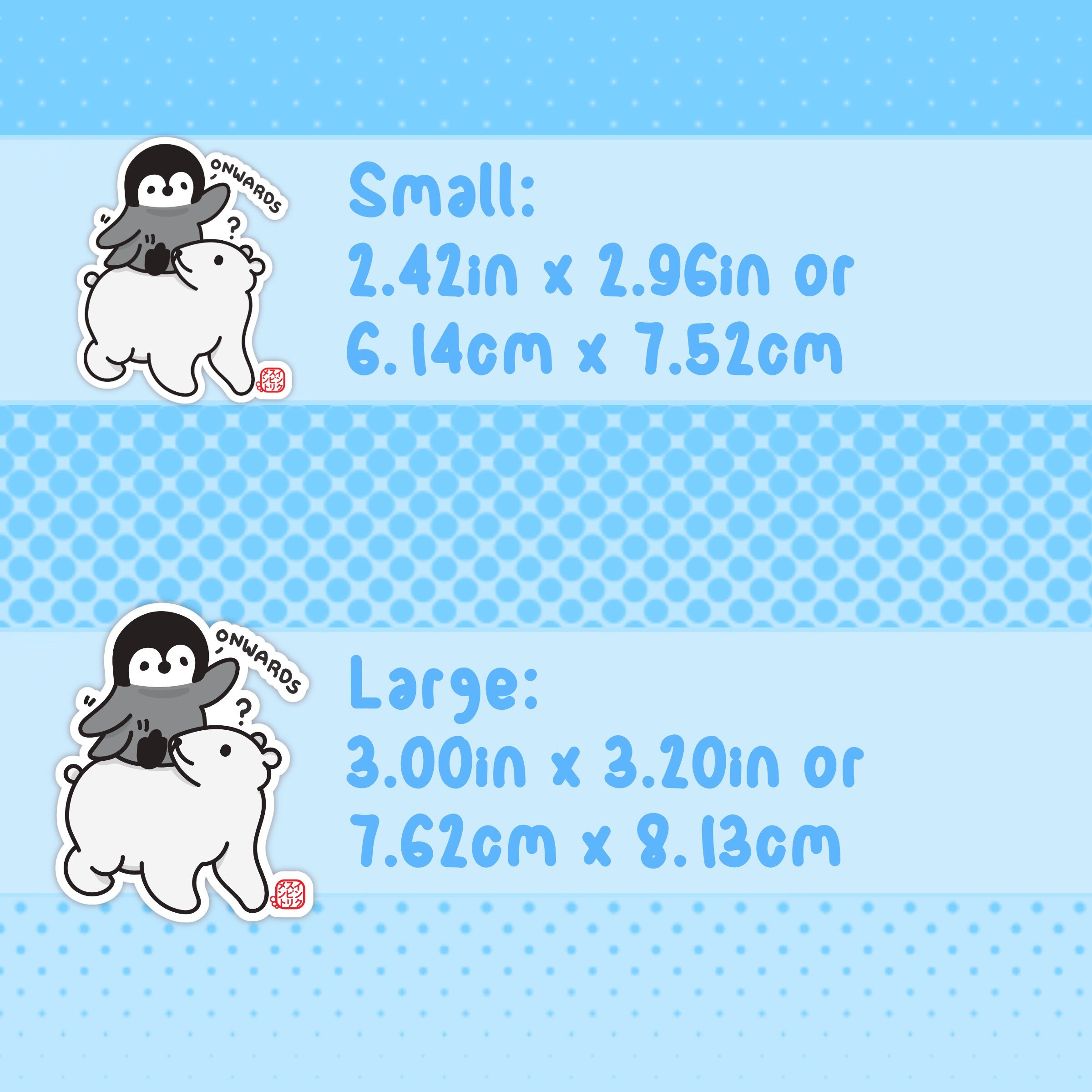 Penguin Riding Polar Bear Onwards Sticker | Etsy