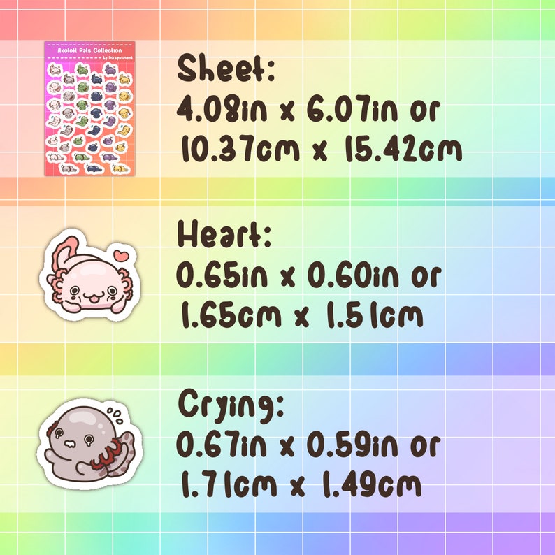 Axolotl Pals Sticker Sheet Collection Axolotl Lover Stickers - Etsy