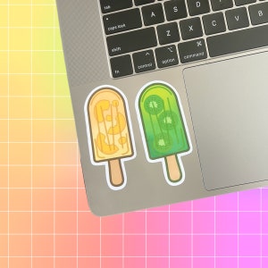 Fruity Popsicle Collection Sticker Set Cute Fruity Popsicle Sticker ...