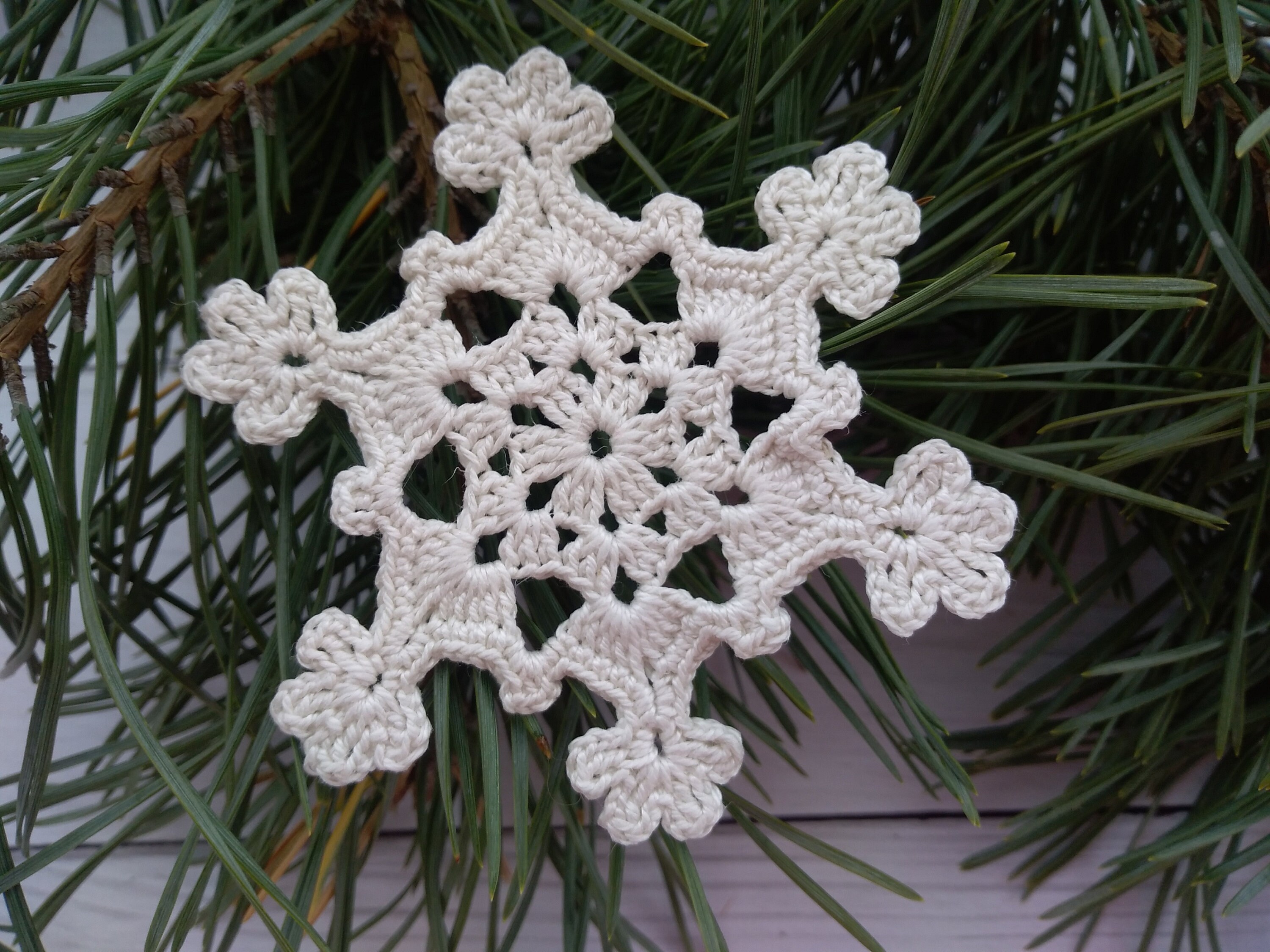 Pattern Crochet Snowflake - Xmas Decor Crochet - PDF Crochet Snowflake ...