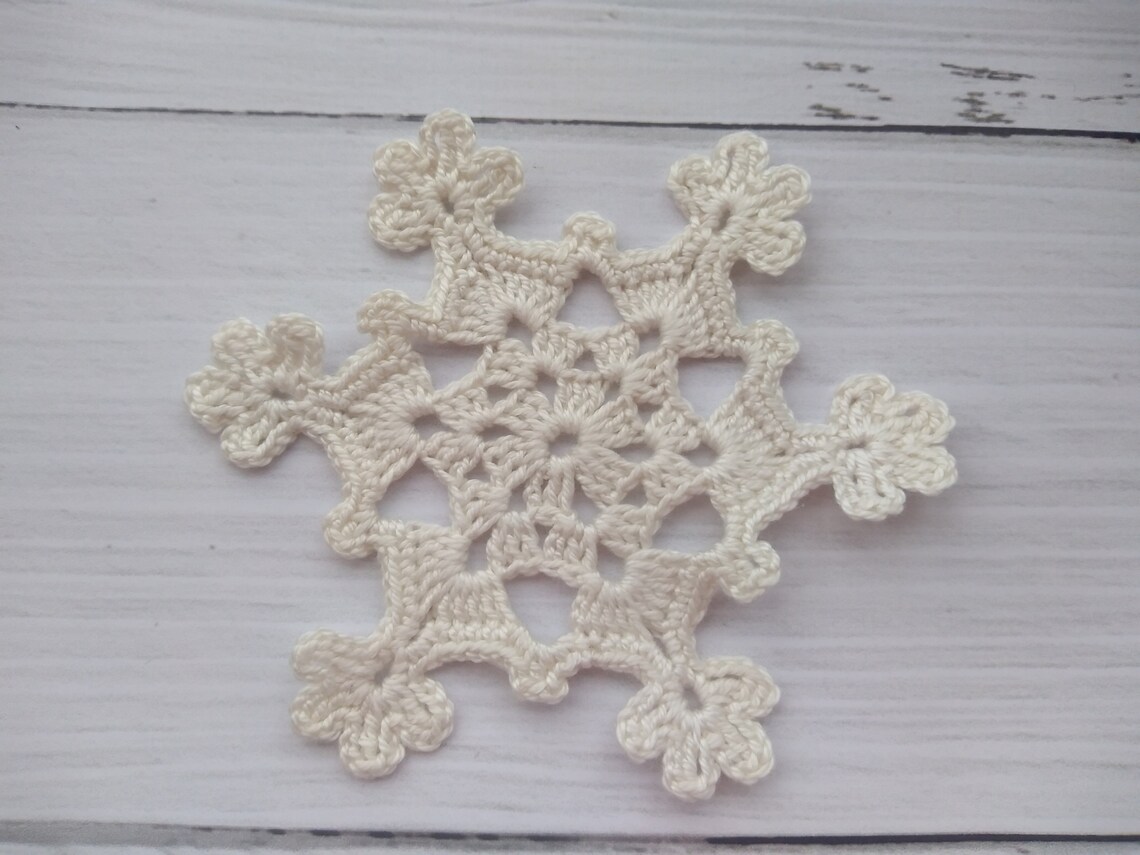 Pattern Crochet Snowflake - Xmas Decor Crochet - PDF Crochet Snowflake ...