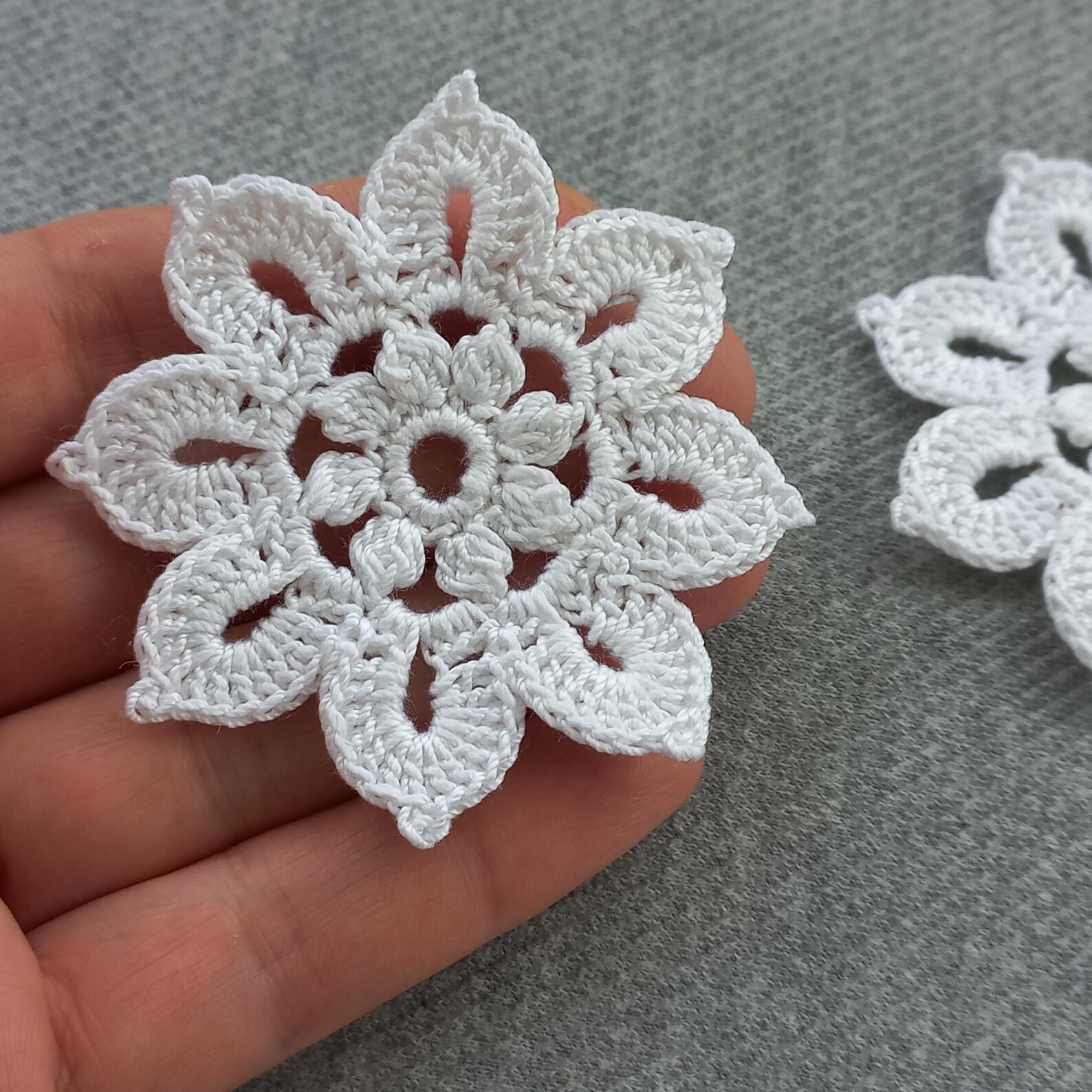 Irish Crochet Flower Motif Pattern PDF Crochet Pattern Irish Crochet ...