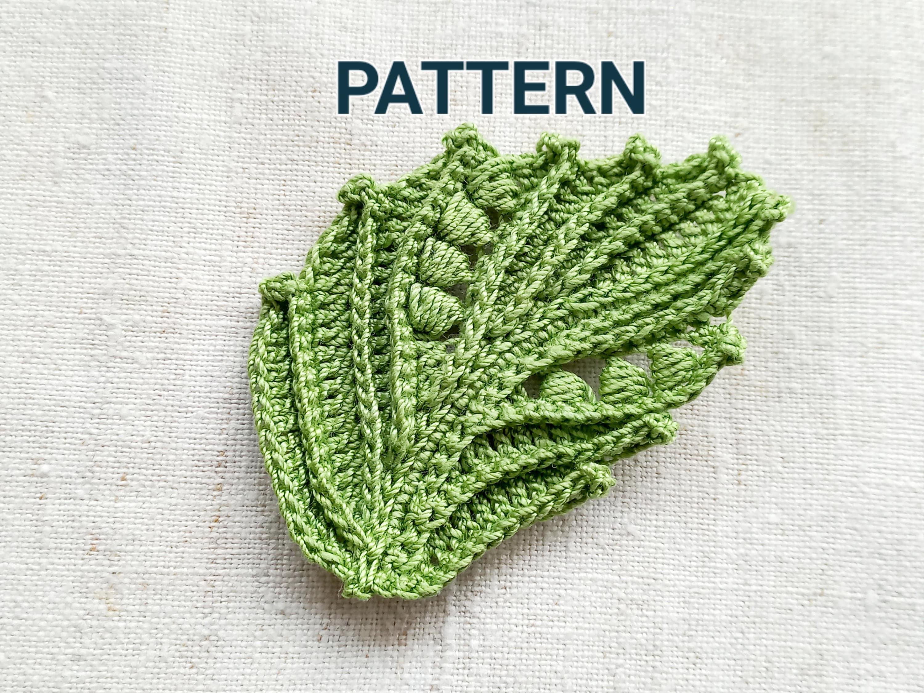 Crochet PATTERN Leaf Irish Crochet Pattern Leaves Tutorial Pattern ...