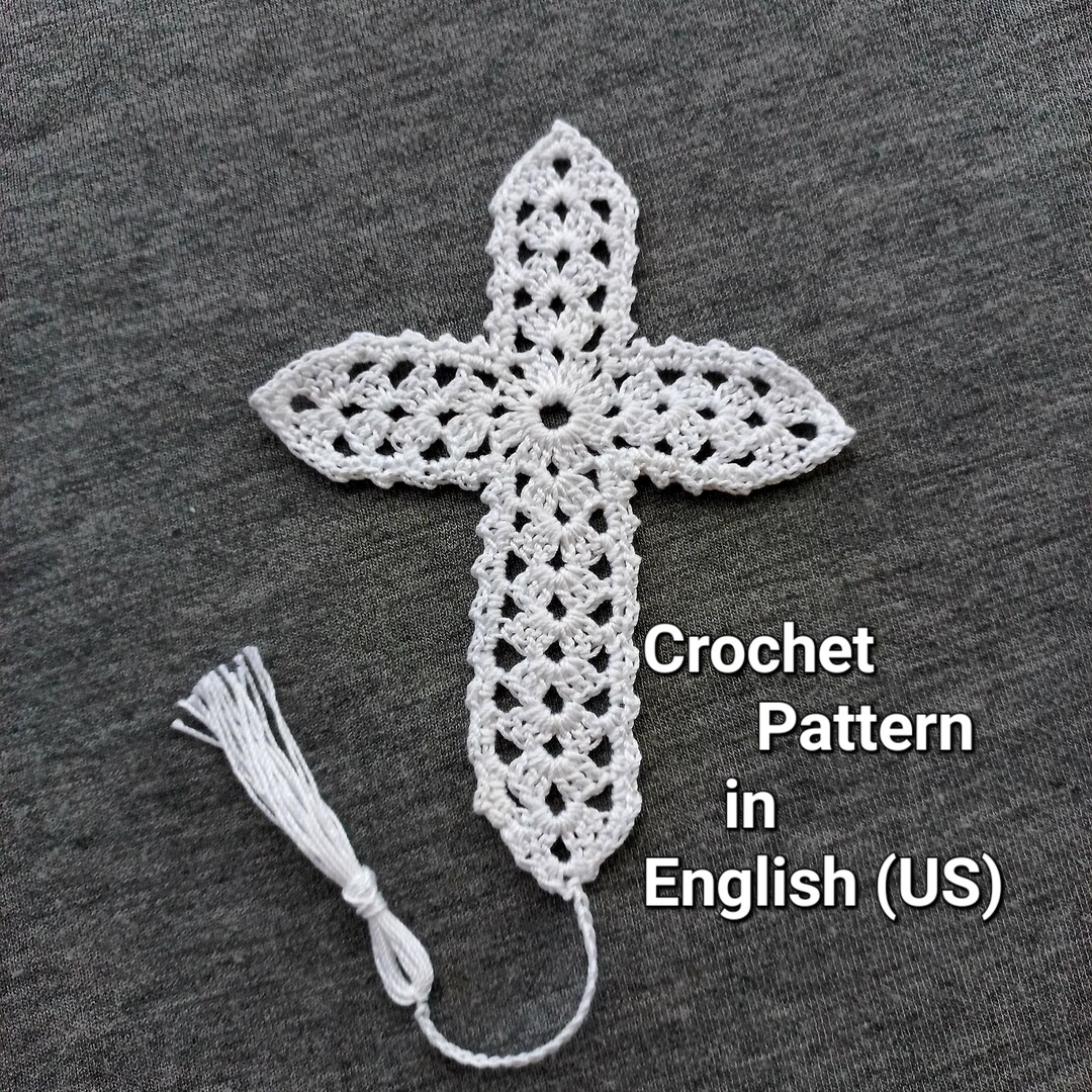 Cross Bookmark Crochet Pattern Easter Gift Pattern PDF Detailed ...
