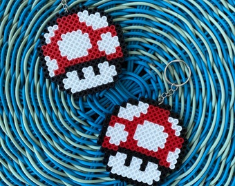 Super Mario Mushroom Keychain - Etsy