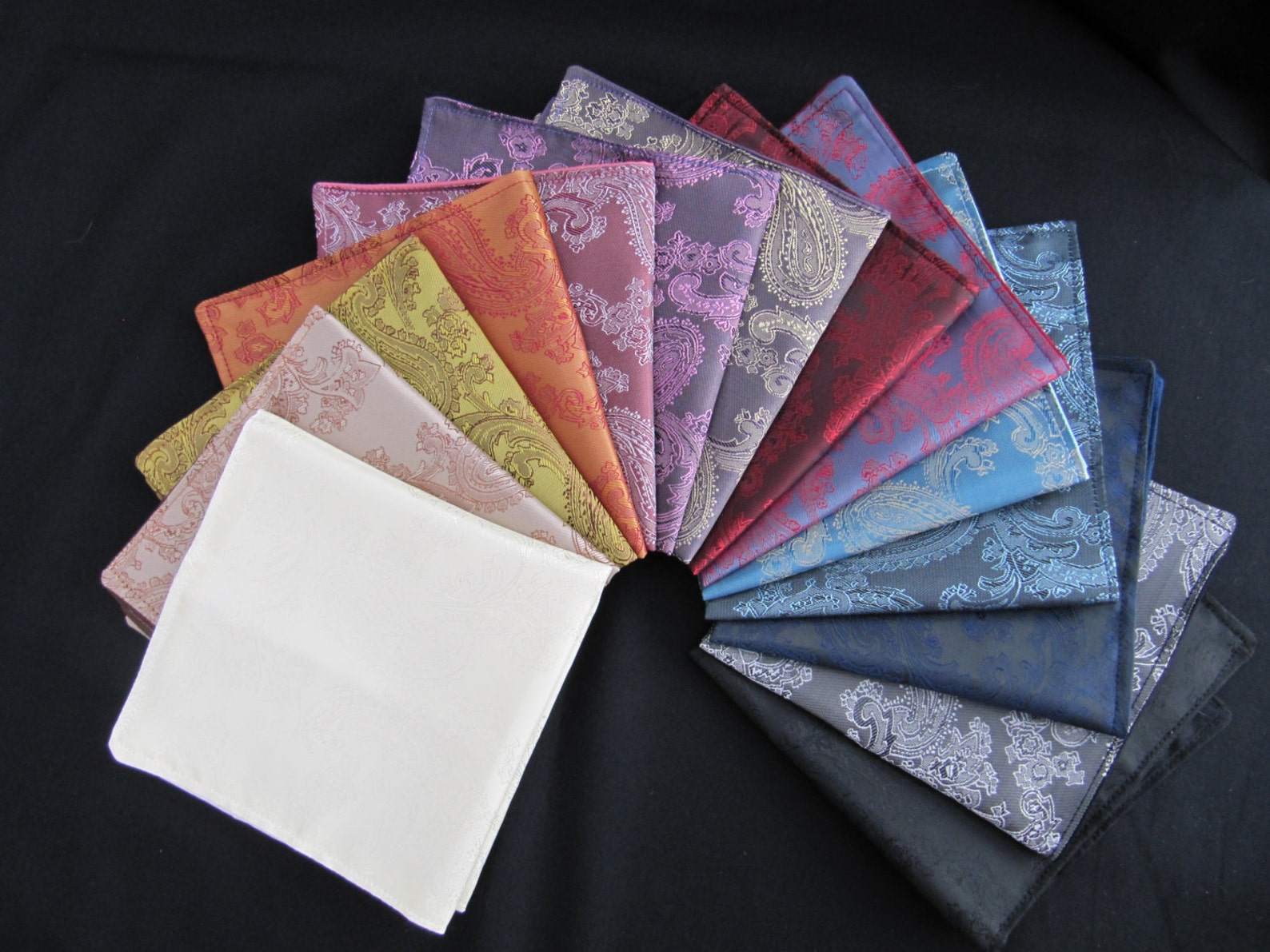 Mens Pocket Square/handkerchief/hanky/kerchief Paisley Shot - Etsy