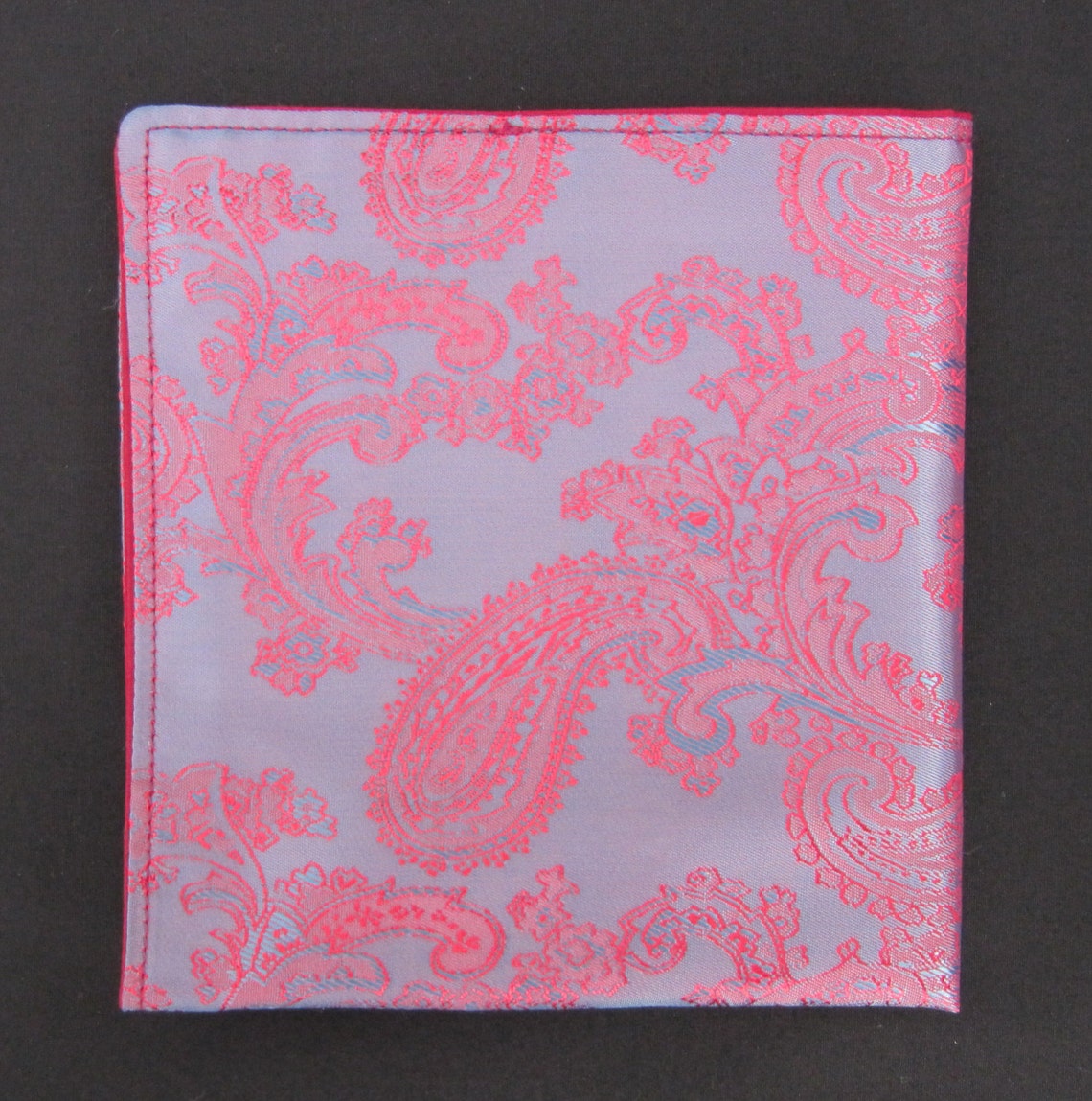 Mens Pocket Square/handkerchief/hanky/kerchief Paisley Shot Satin ...