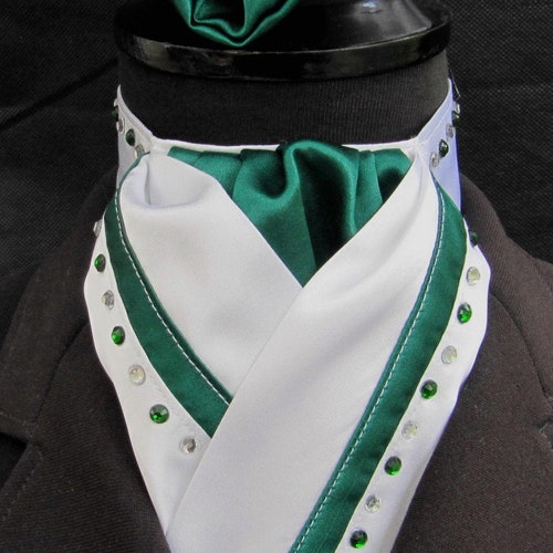 Ready Tied or Self Tie Cream Faux Silk Dressage Riding Stock - Etsy