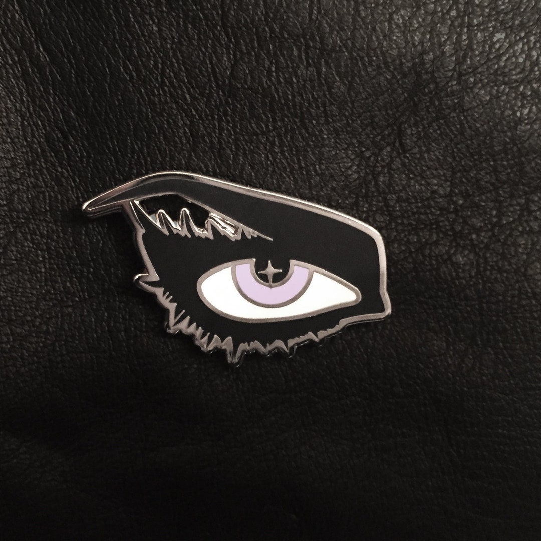 Gothic Eye Enamel Pin – Silver Toned Dark Art Brooch - Etsy