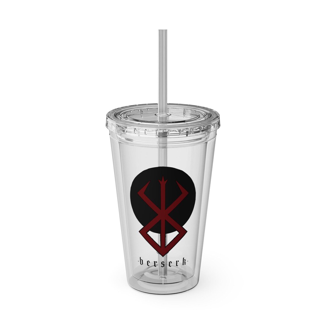 Berserk Inspired Tumbler With Straw, 16oz, Anime Gift, Gift for Him ...