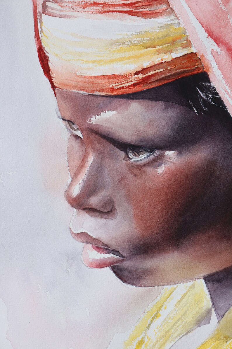 Bonda Girl ORIGINAL WATERCOLOUR PAINTING 17 X 22.5 - Etsy