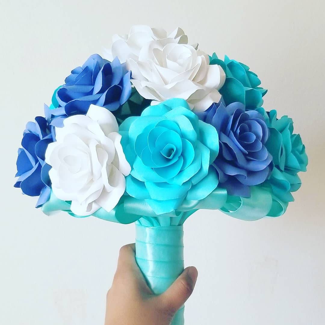 Paper Rose Bouquet / Paper Rose / Wedding Bouquet - Etsy