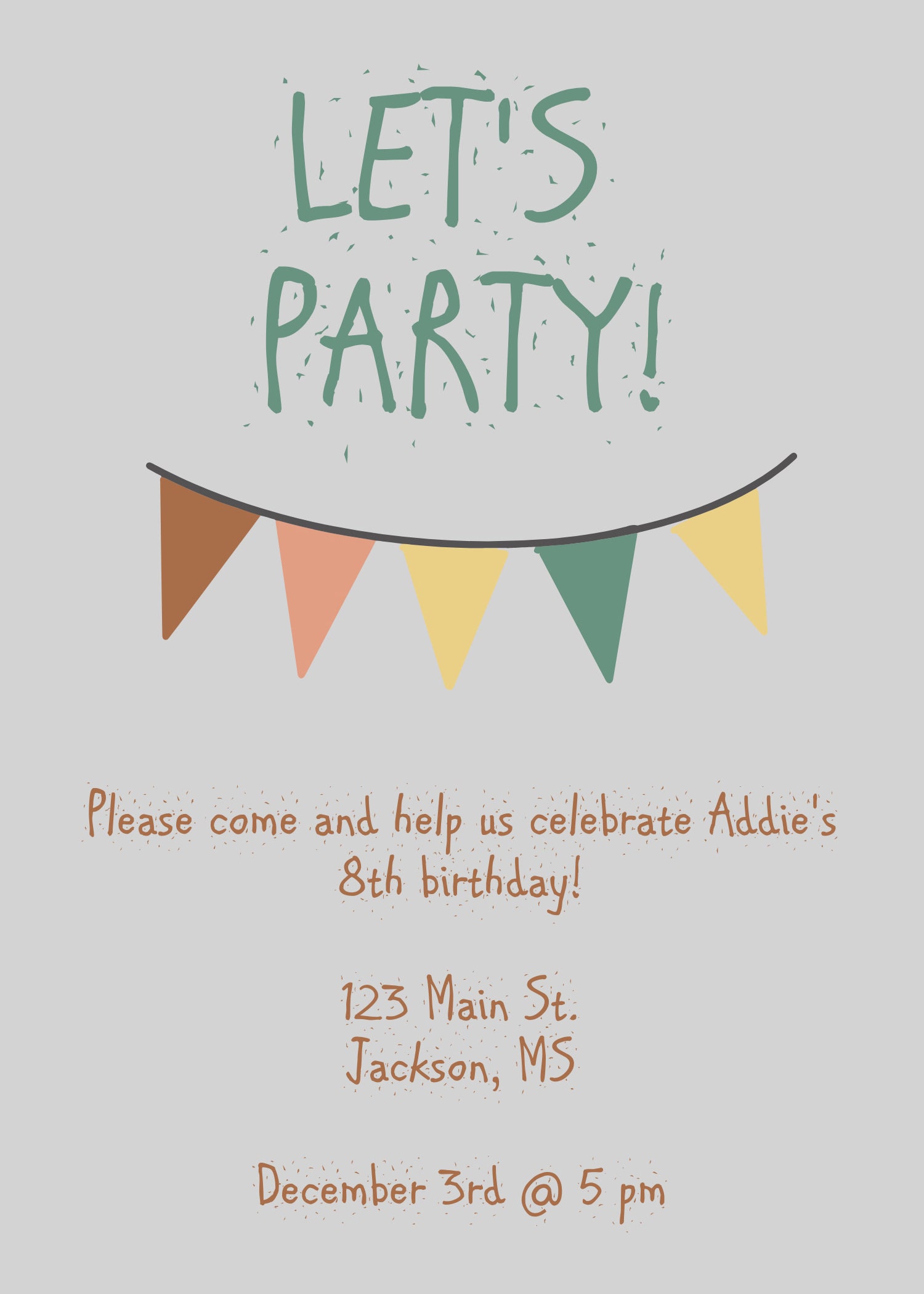Let's Party Birthday Invitation - Etsy