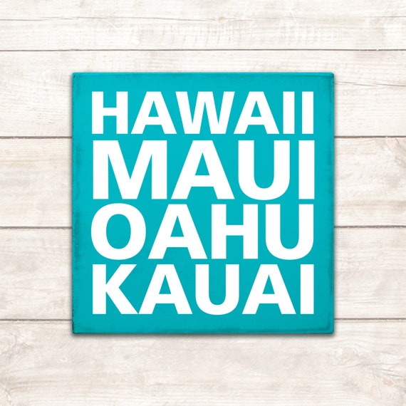 Beach Wood Sign Beach Sign Hawaii Sign Maui Sign Oahu | Etsy