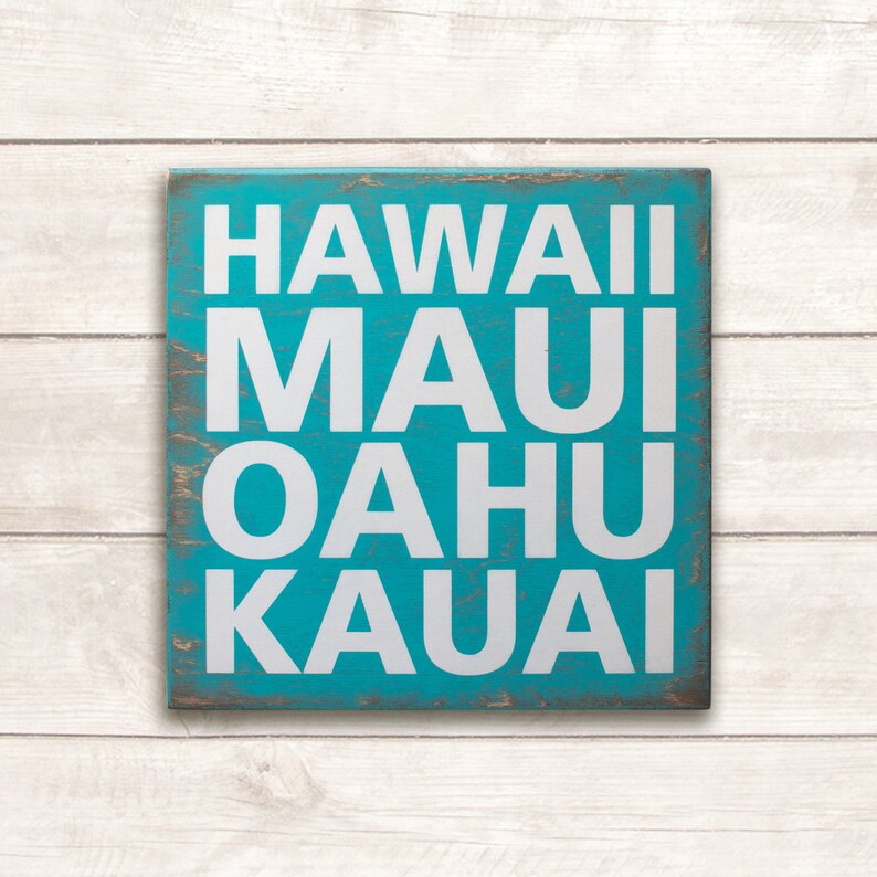 Beach Wood Sign Beach Sign Hawaii Sign Maui Sign Oahu | Etsy