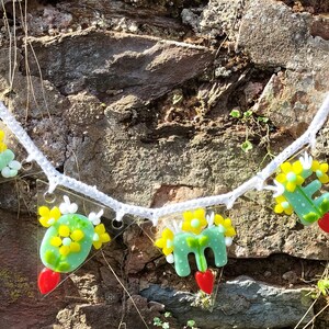 Hand Made Fused Glass Bunting Suncatcher or Wall Art HOME With Hearts ...