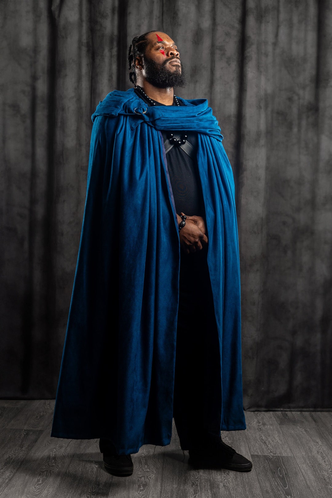 Imperial Cloak Micro Suede With Faux Leather Straps - Etsy