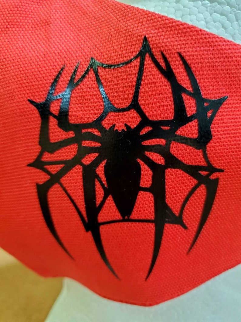 Spider Character Comic Strip Print Face Mask Made With - Etsy