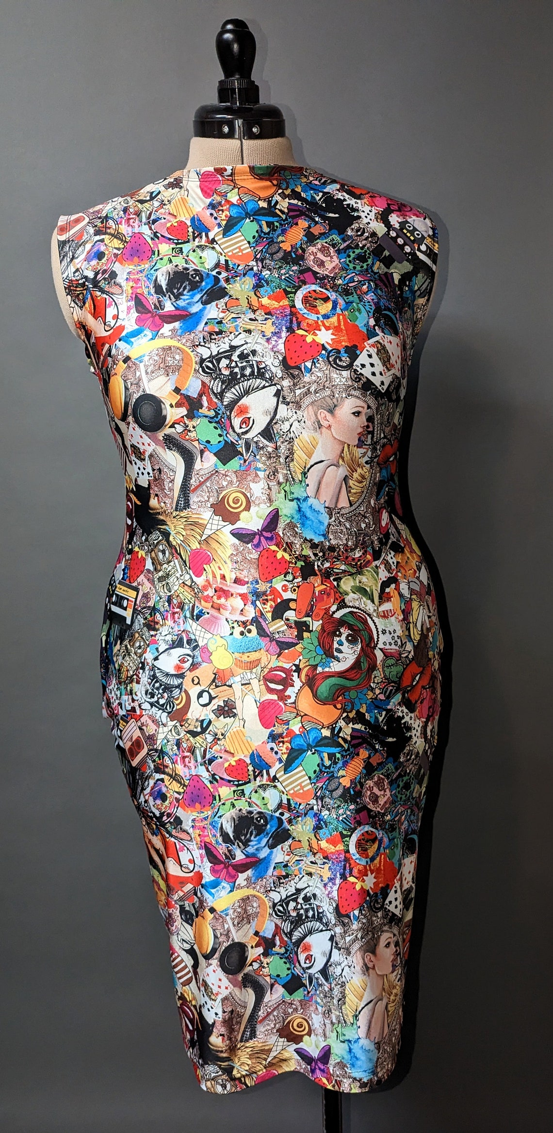 Funky Fresh Collage Dress - Etsy