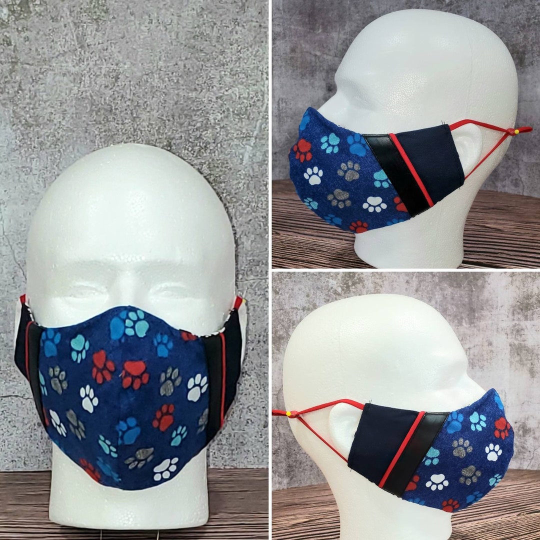 Pup Paws Print Face Masks - Etsy