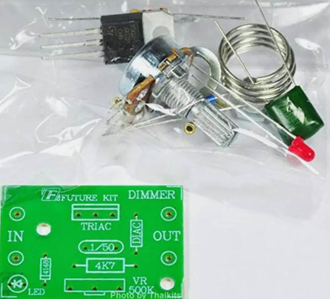 AC Dimmer 1000W 110-240V DIAC Triac Lamp/light unassembled Kit Adjust ...