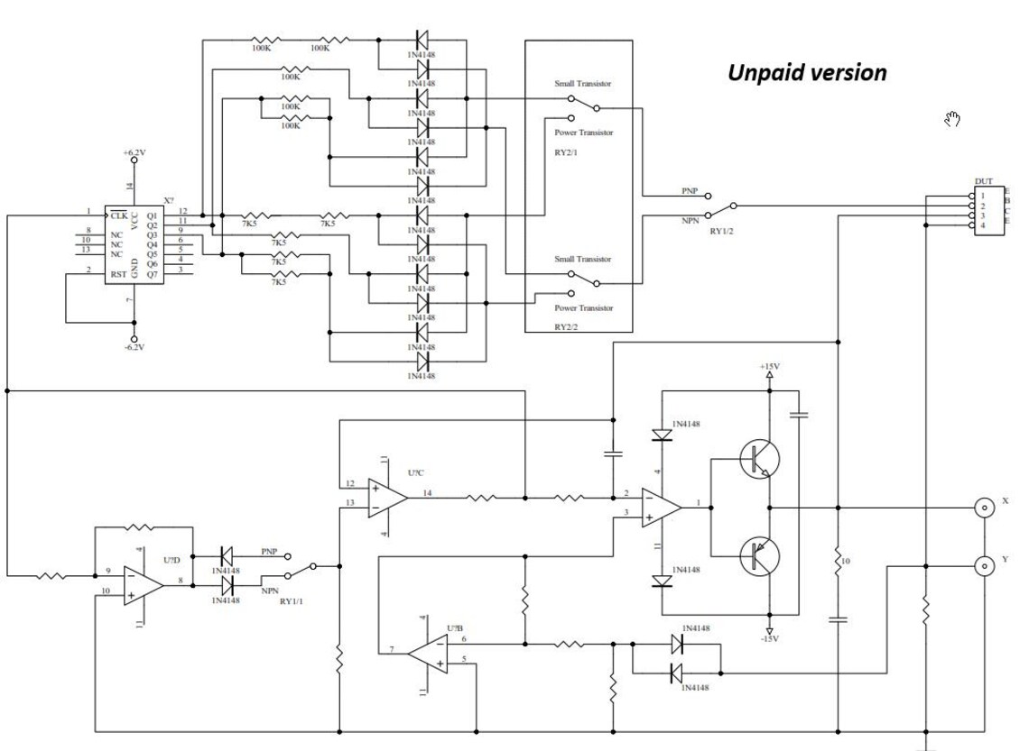 Transistor Curve Tracer Adapter Oscilloscopes Plus Power Supply ...