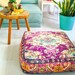 Bohemian Yoga Décor Floor Cushion Cover 24x8 Inches Square Meditation ...