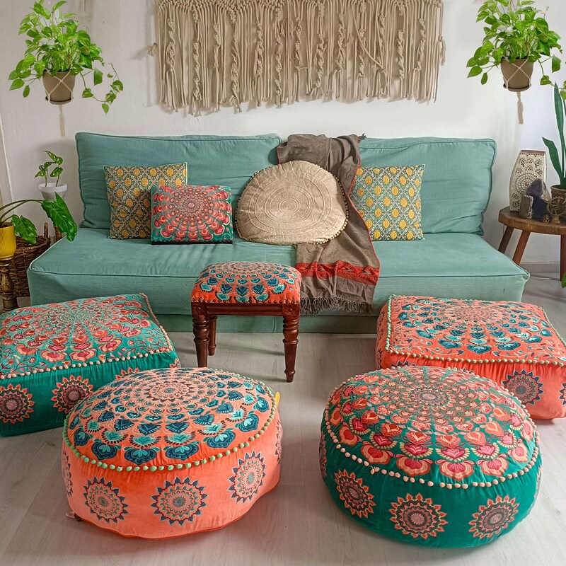 Pouf Ottoman - Etsy