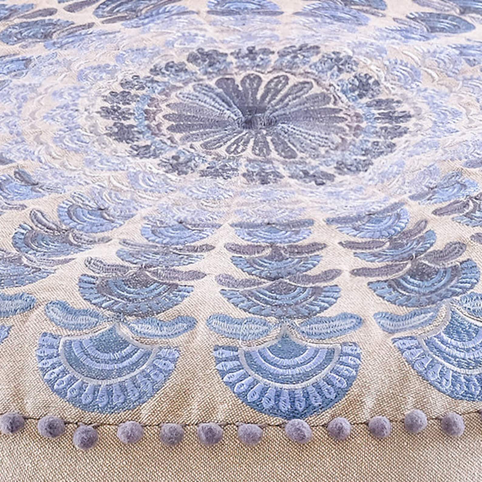 Bohemian Pouf Ottoman Cover Room Décor Pouffe for Meditation - Etsy