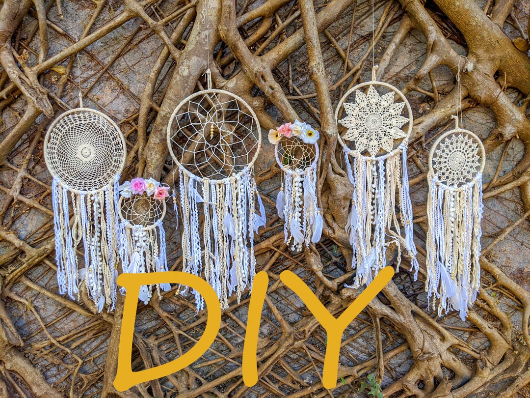 Bundle of 6 : DIY Dream Catcher Kits Make Your Own Bohemian Wall ...