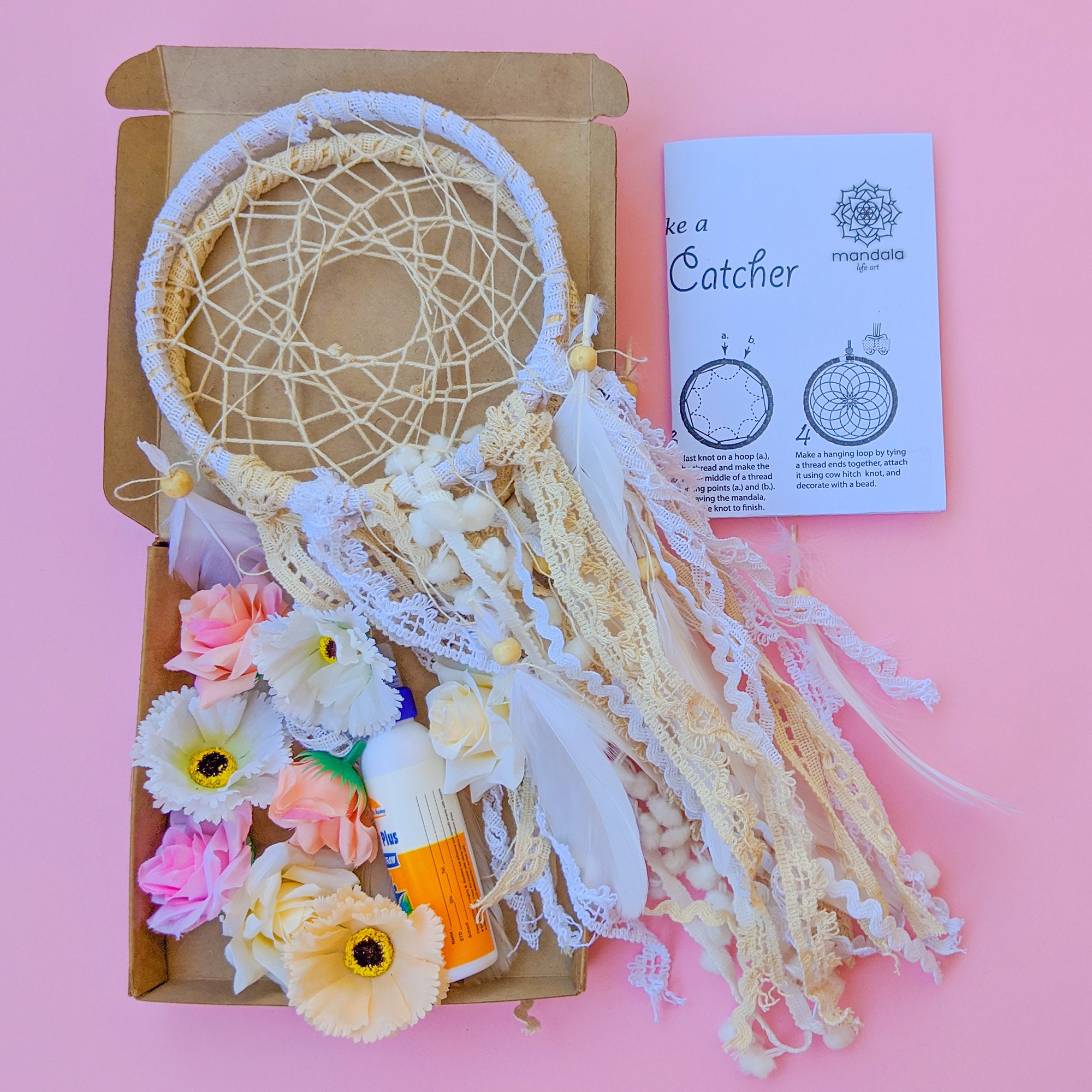 Bundle of 6 : DIY Dream Catcher Kits Make Your Own Bohemian - Etsy