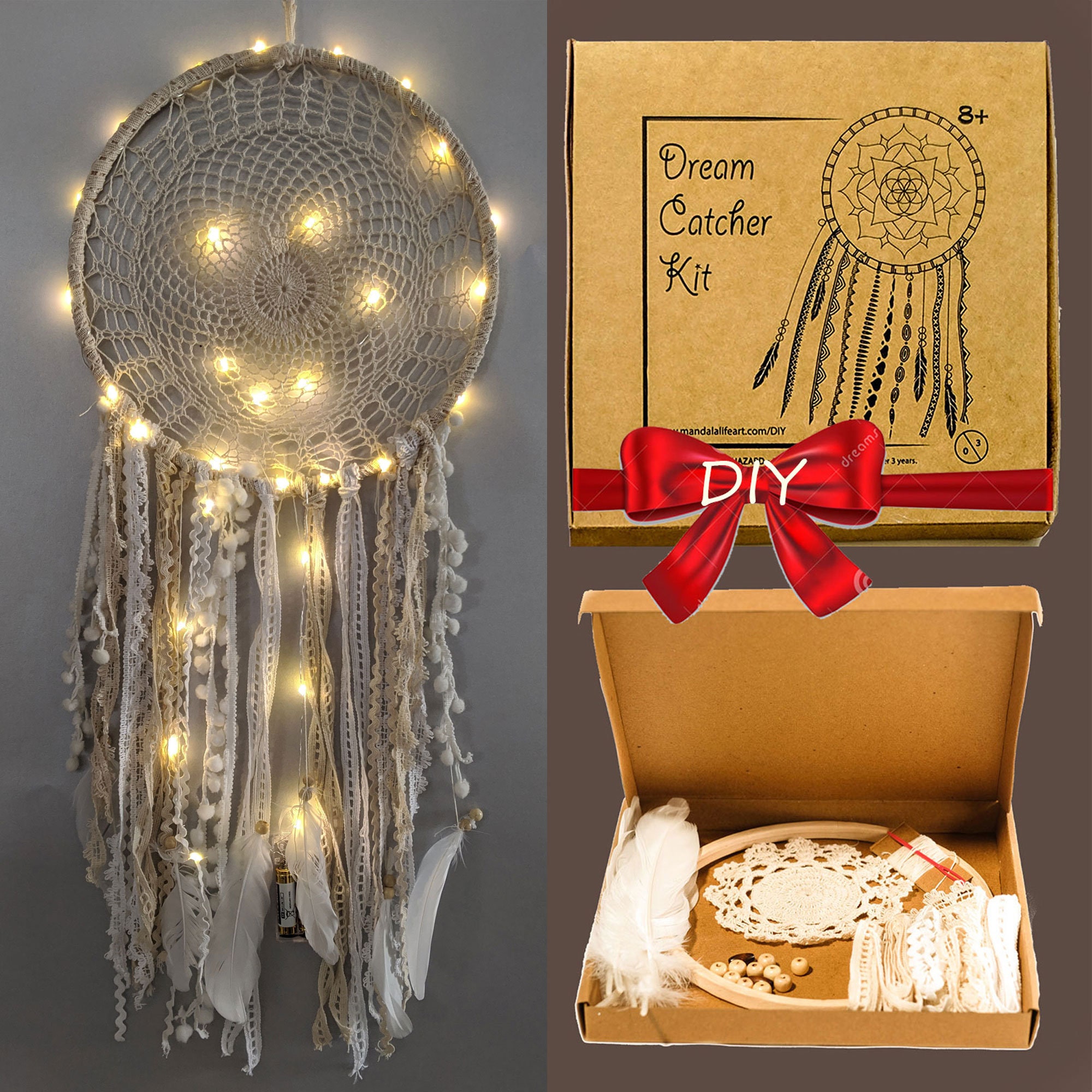 DIY Black Led Dream Catcher Kit for Kids and Adults Make - Etsy