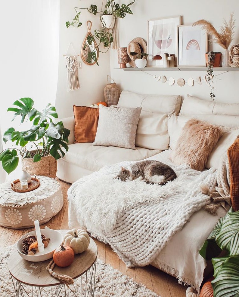 Bohemian Pouf Ottoman Cover Room Décor Pouffe for Meditation - Etsy