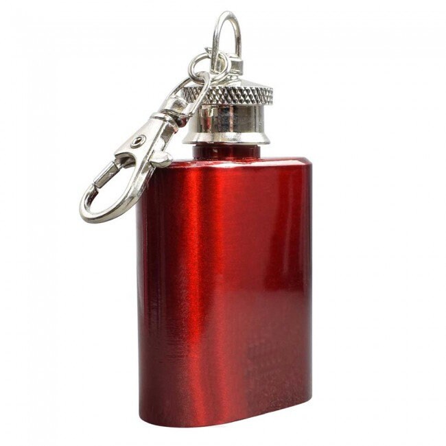 Personalized Mini Flask With Engraving in Blue, Pink, Red or Silver ...